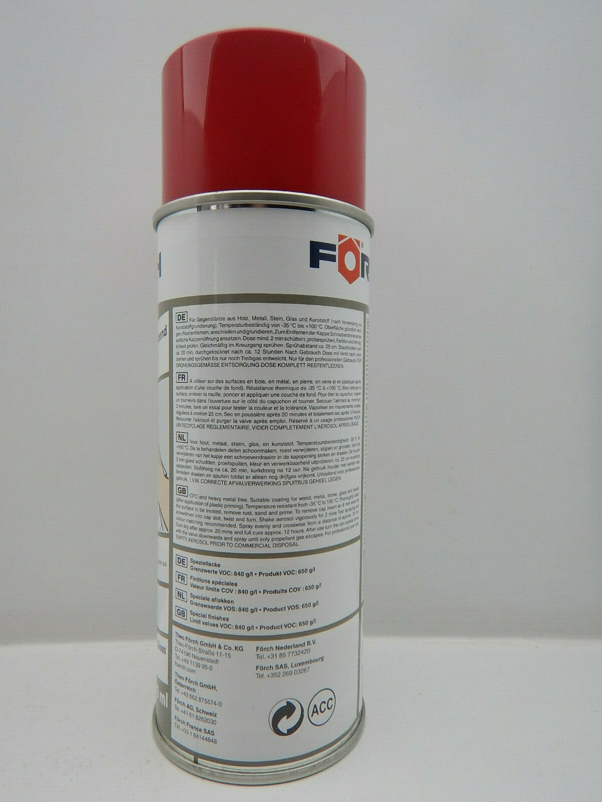KARMINROT ROT RAL 3002 GLÄNZEND DOSE LACK LACKSPRAY SPRAY SPRAYDOSE ...