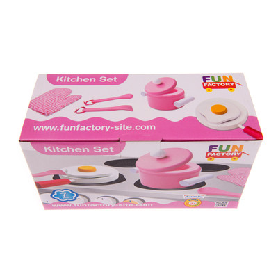 New Pink Wooden Toy Pretend / Role Play Cooking / Kitchen Set - Cubby ...