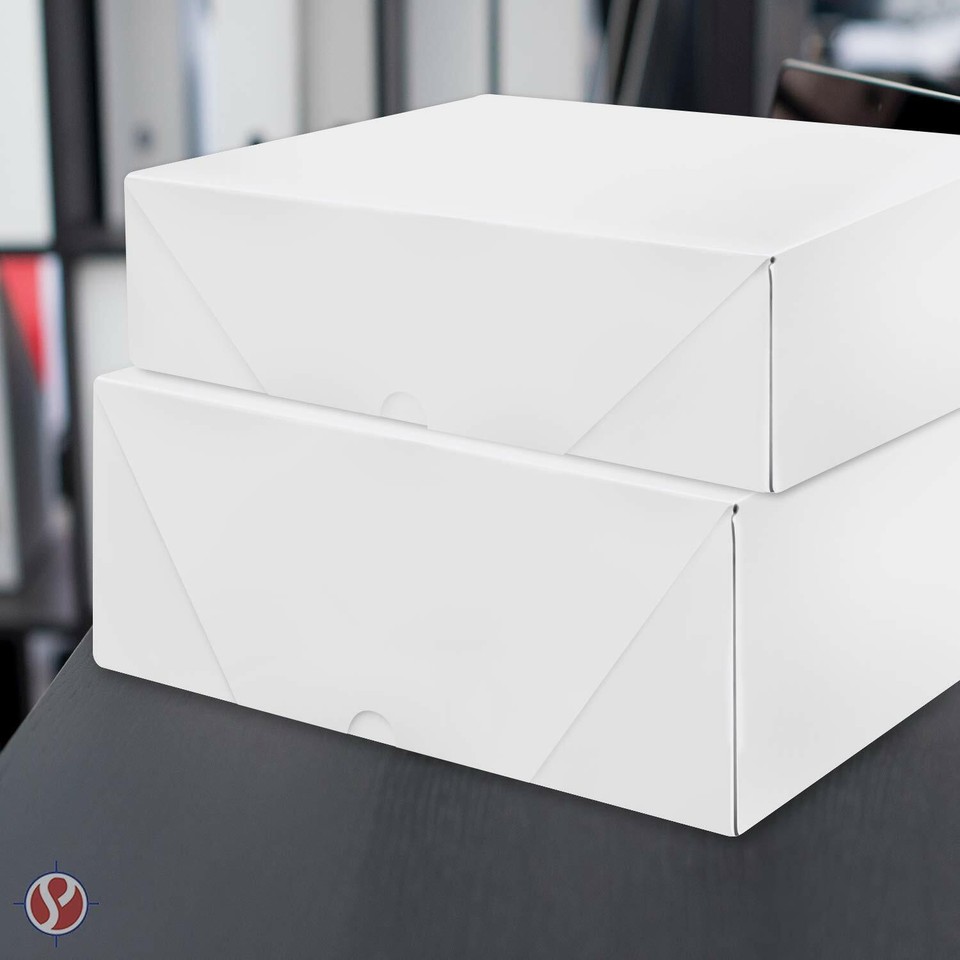 White Letterhead Folding Boxes – 25 Boxes Per Pack | eBay