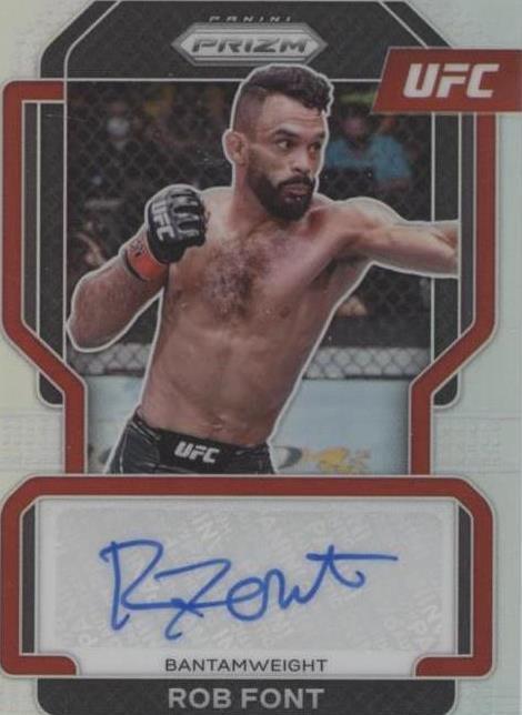 2022 Panini Prizm UFC - Signatures Rob Font #SG-RFT Silver Prizm (AU ...