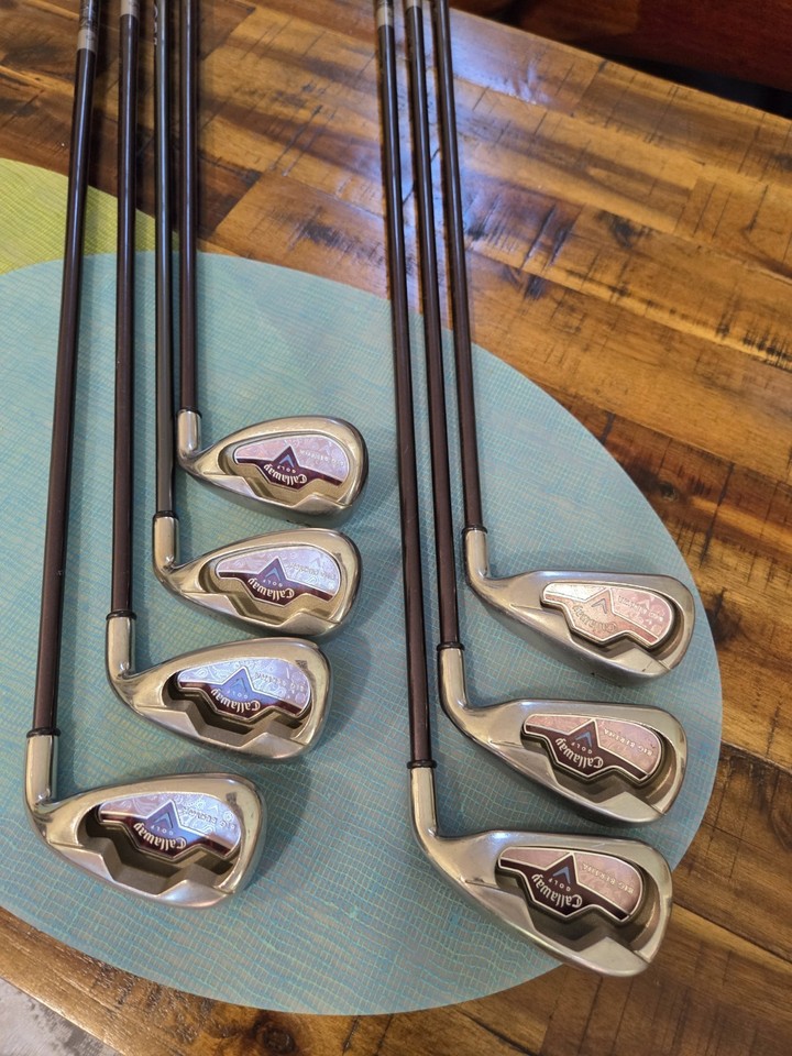 Callaway Big Bertha Fusion Iron Set 6-PW,SW Ladies 45i RCH Graphite RH ...