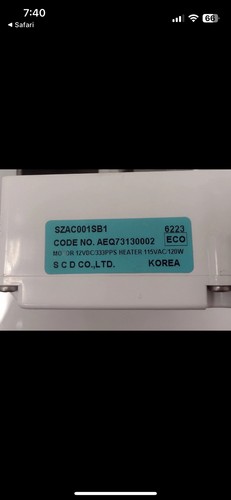 AEQ73130002 SZAC001SB1 6223 LG Refrigerator Ice Maker Assembly NEW | eBay