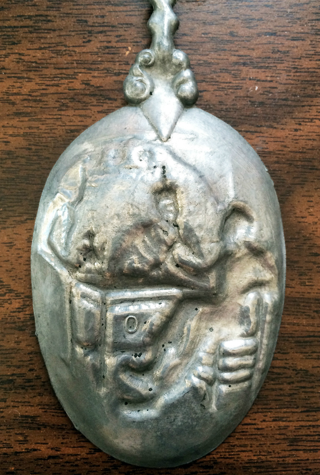 Vtg Dutch Decorative Pewter Spoon Volendam Holland Netherlands Angel ...