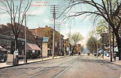 Somerville New Jersey Main Street Scene Historic Bldgs Antique Postcard ...