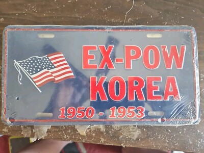 EX POW KOREA 1950-1953 VINTAGE 1990S LICENSE PLATE | eBay