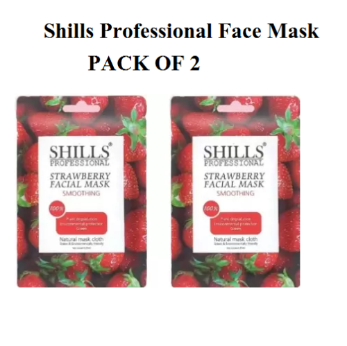 SHILLS PROFESSIONAL smoothing strawberry Sheet Mask 50 Ml (Pack Of 2 ...