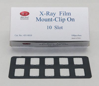 DENTAL UNIVERSAL X-RAY FILM MOUNT FRAMES SIZE #2 CLIP ON 10 SLOT 100PC ...