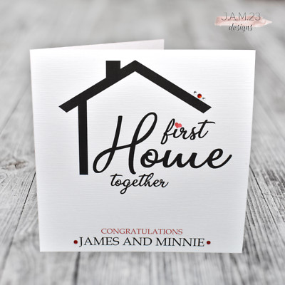 Personalised 1st First Home Together New House Card | eBay UK