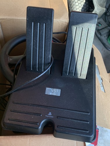 InterAct V3 Racing Wheel & Pedals * Playstation PS1 * PS2 Game Console ...
