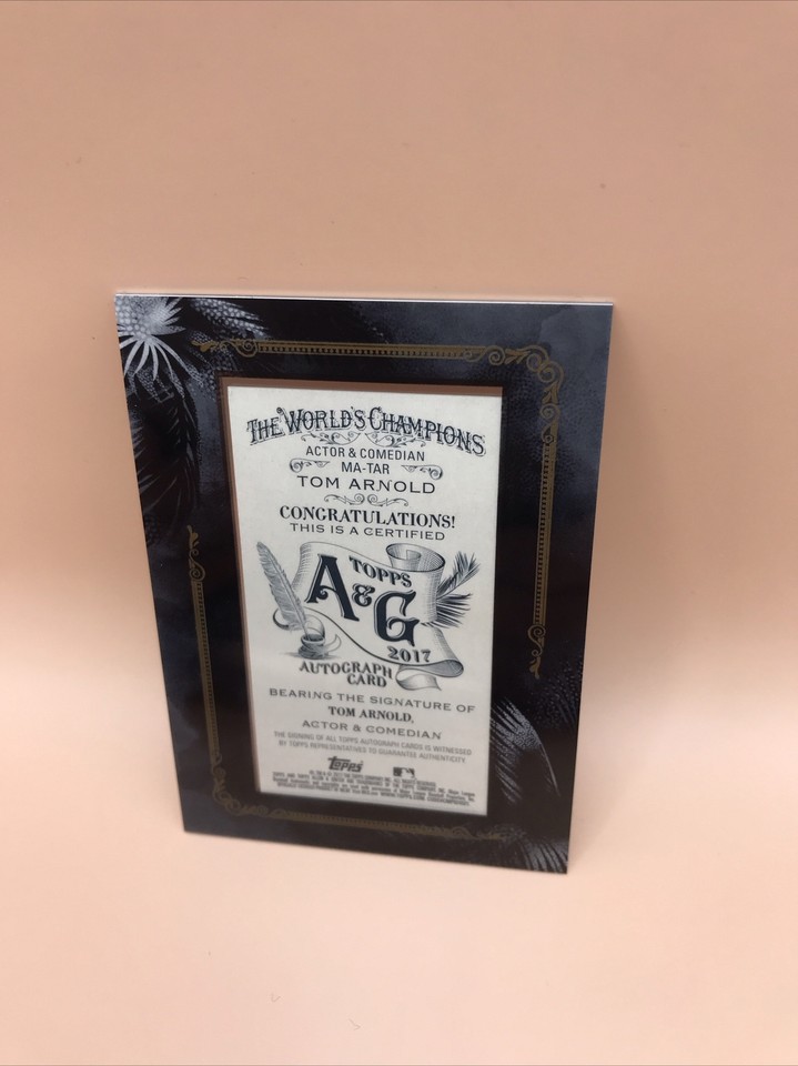 2017 Topps Allen & Ginter Framed Mini Autograph Black Border Tom Arnold ...