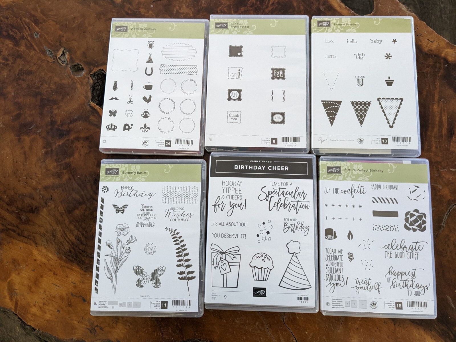 Stampin' Up Cling Stamp Sets 6 Sets | eBay