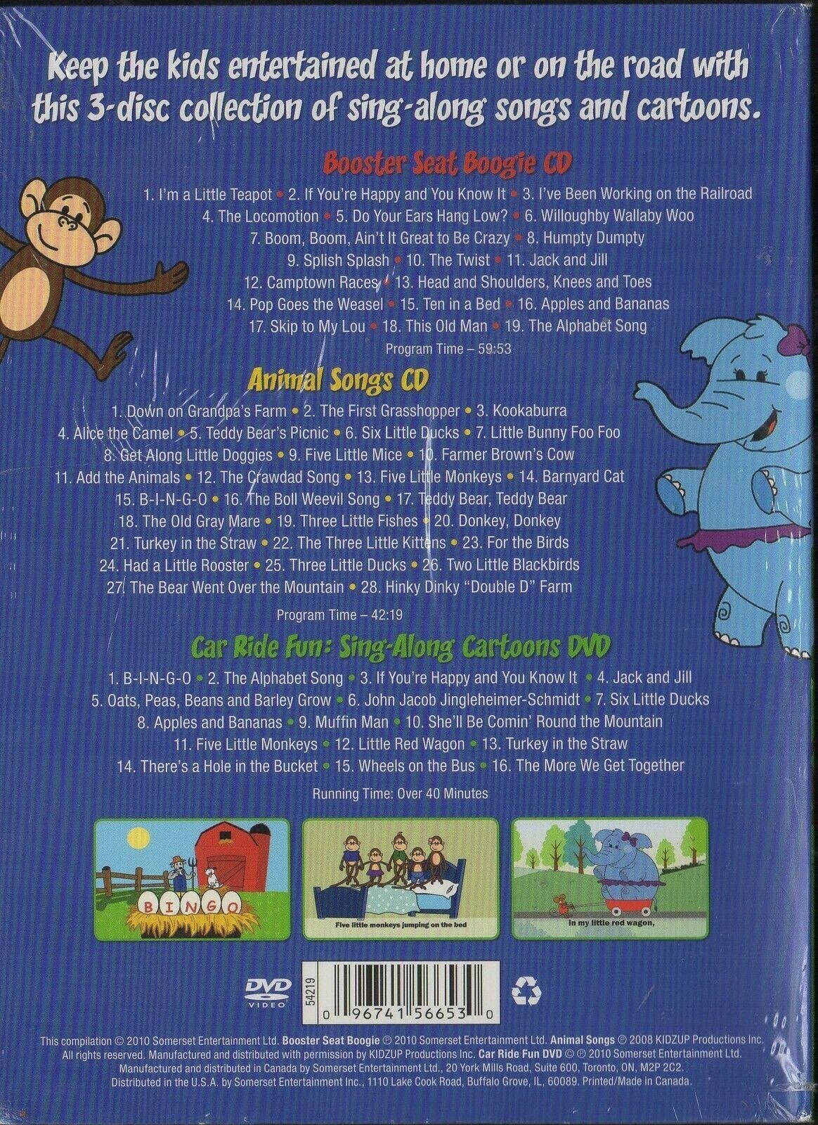 Car Ride Fun Sing-Along Collection(New DVD + 2 CDS) 96741566530| eBay