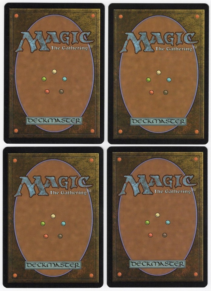 Carnifex Demon x4 4x 2010 Scars of Mirrodin PLAYSET Black Creature MTG ...