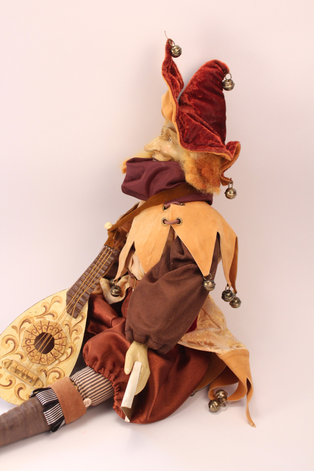 Aldik A Fool Who Thinks He Is Wise Marotte Jester Poseable 20" Doll w ...