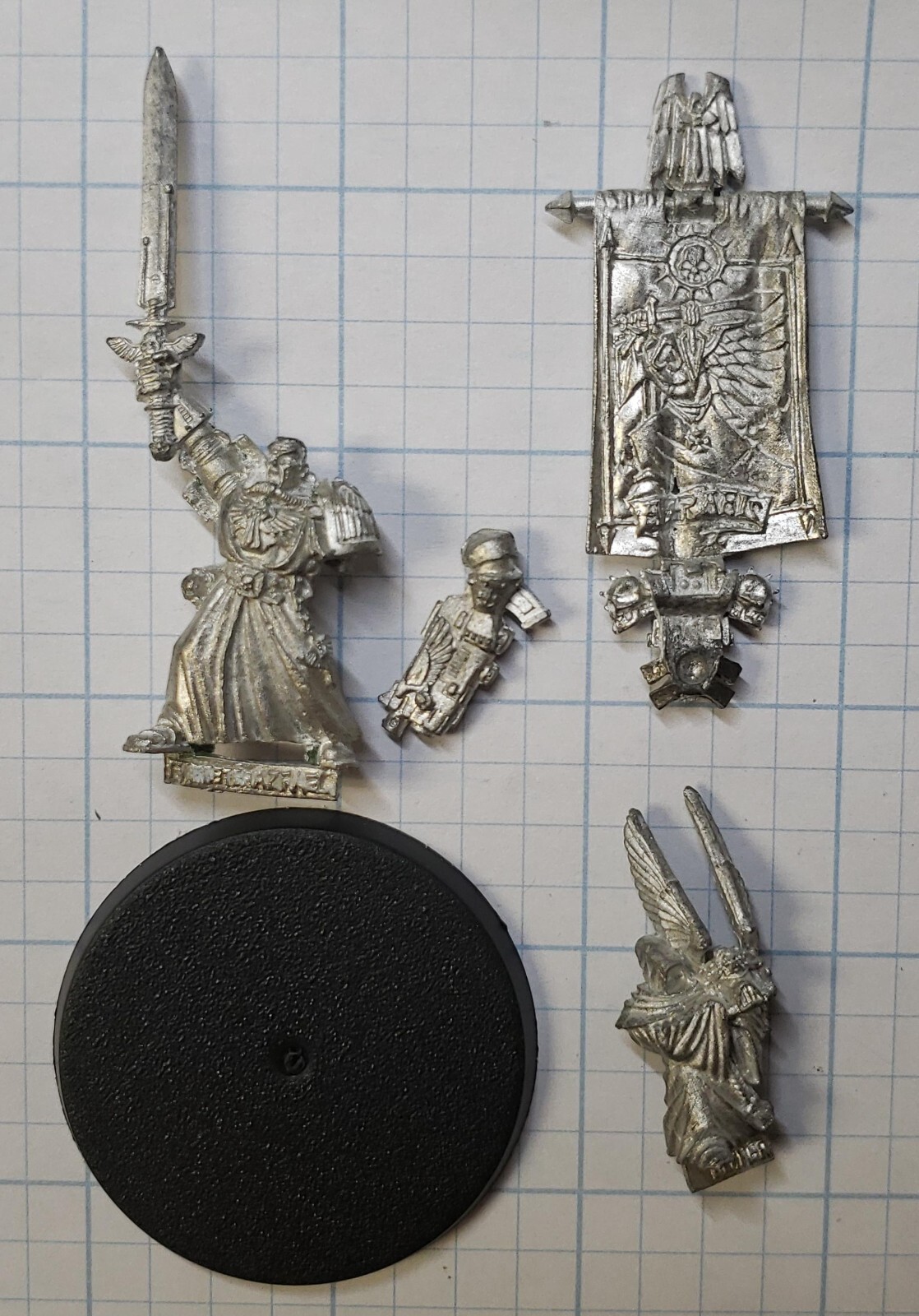 Warhammer 40k Dark Angels Armory Bits Metal Azrael Grand Master w ...