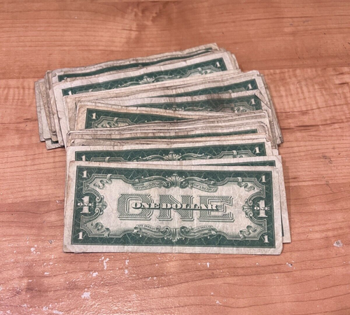 1928/1934 One Dollar Funny Back Silver Certificate Blue Seal $1 Note ...