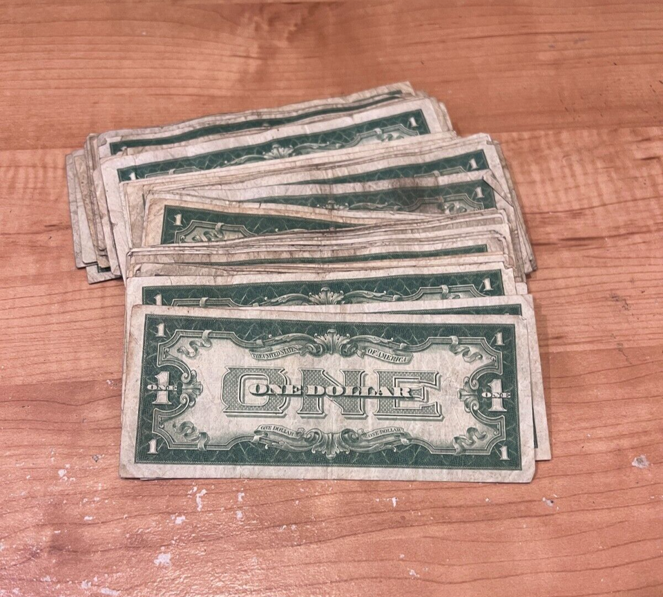 1928/1934 One Dollar Funny Back Silver Certificate Blue Seal $1 Note ...