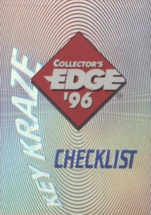 1996 Collector's Edge Rookie Rage - Key Kraze Checklist #CK for sale ...