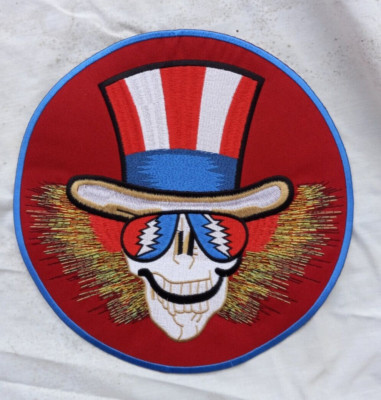 The Grateful Dead Uncle Sam Embroidered Large 9.1/2" x 9.1/2" Round ...