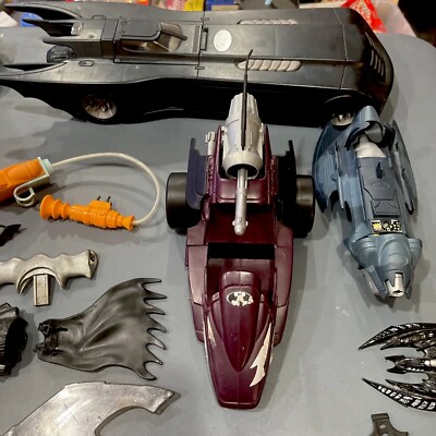 Batman Animated Series Action Figure Lot. Kenner 1990’s Batplanes ...