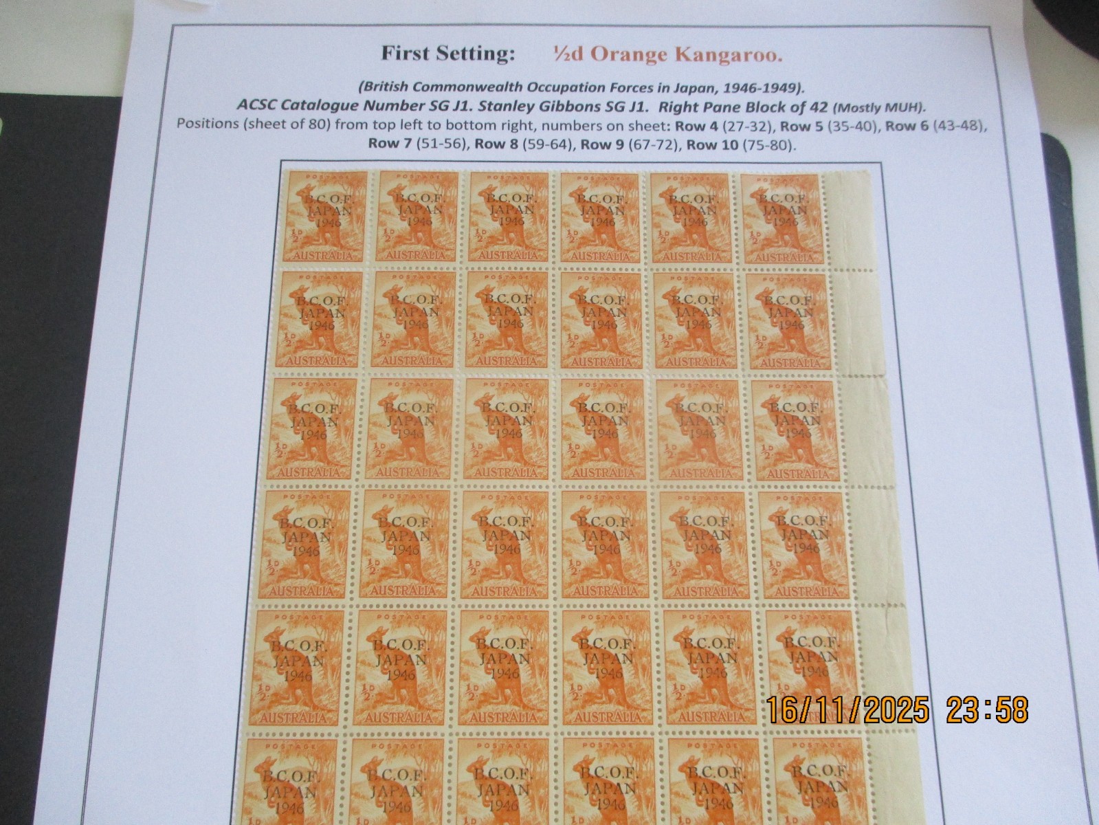 Kangaroo Stamps: Sheet Mint- Great Item, Must Have! (T963) | eBay Australia