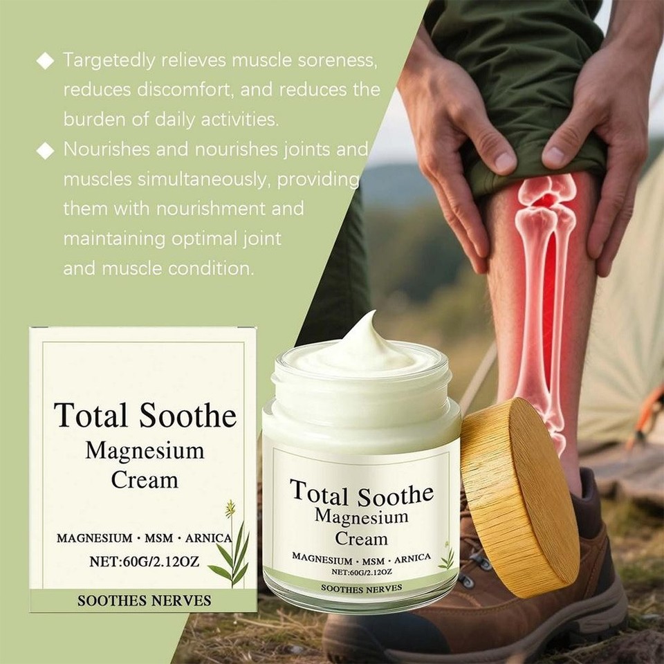 Total Relief Magnesium Cream, Nerve Relief Magnesium Cream Joint Foot ...