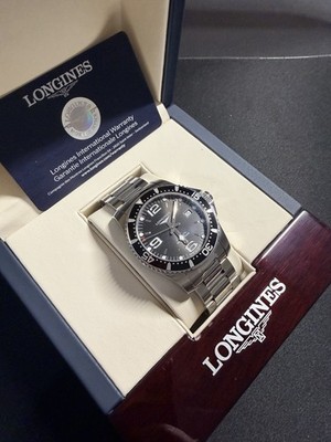 Longines HydroConquest Automatic Diver Watch Black Dial Black Bezel ...