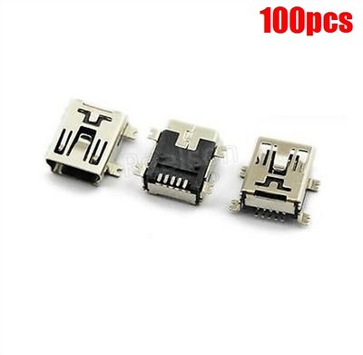 100Pcs 5Pin Mini Usb Female Smt Smd 5 Pin Socket Connector bm | eBay