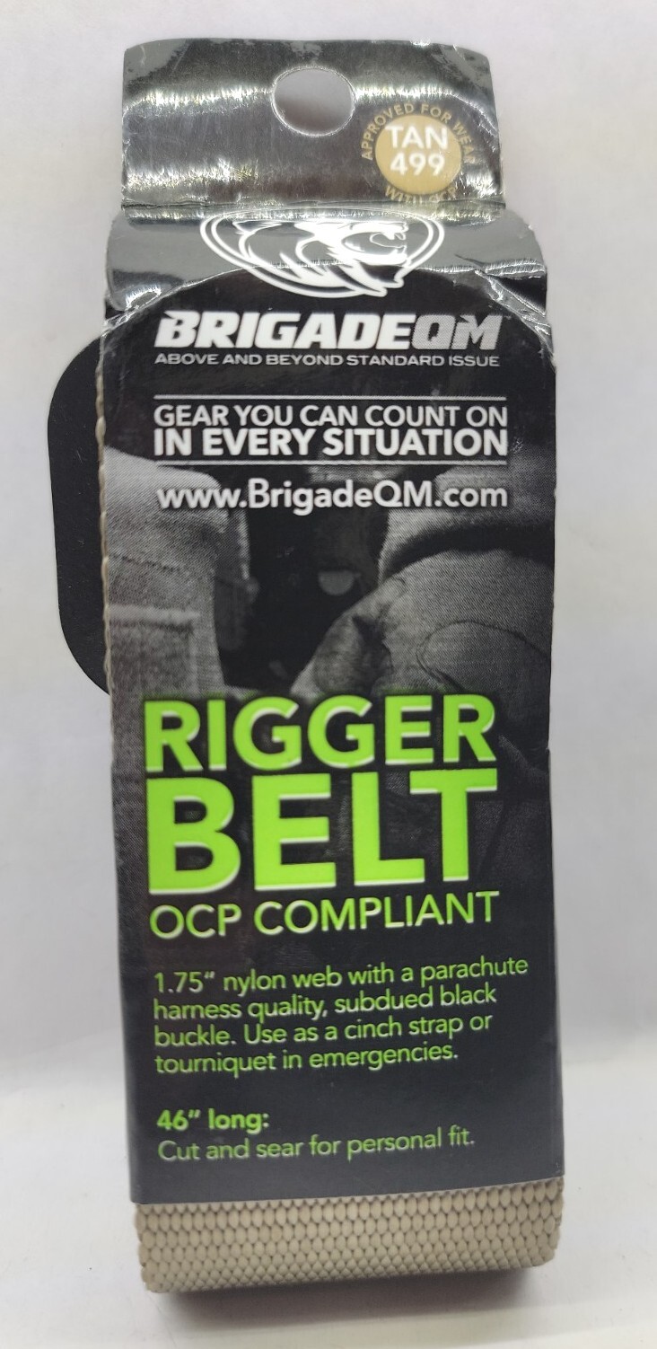 RIGGER BELT - OCP Compliant WB407 TAN 499 46" LONG | eBay