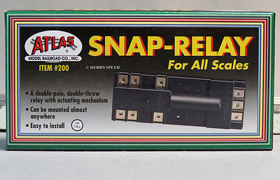 ATLAS HO SNAP RELAY track rail electrical power switch turnout control ...