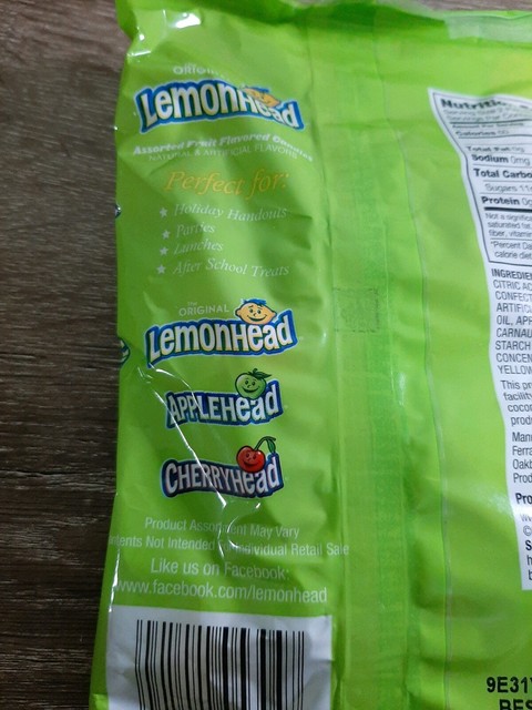 2 Bags Jumbo Balls Lemonhead Applehead & Cherryhead Halloween Candy 5oz ...