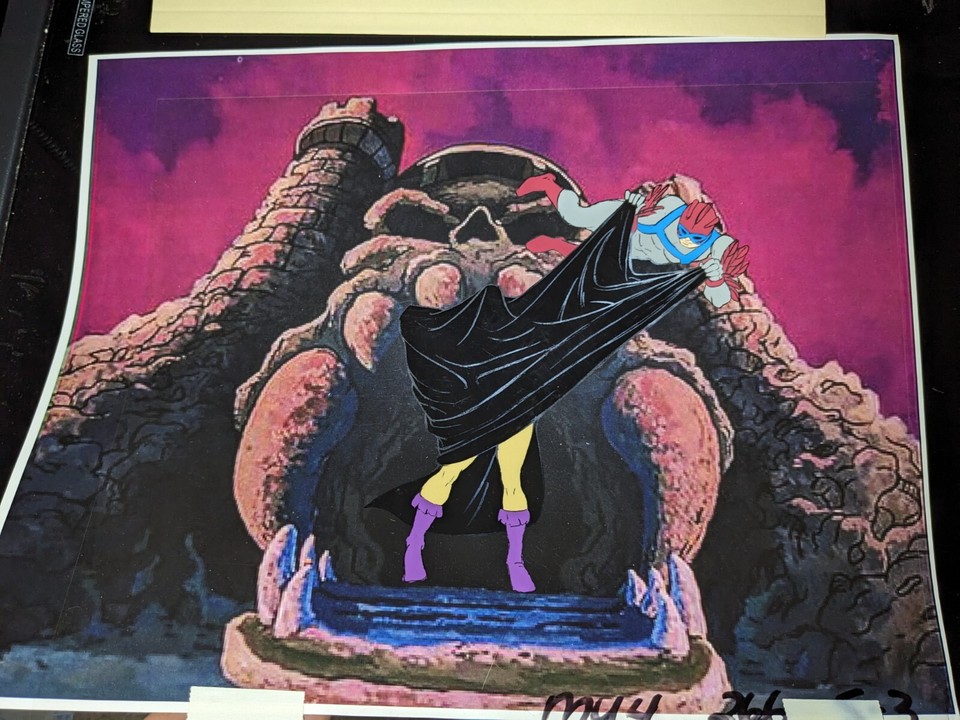 HE-MAN Animation Cel vintage MOTU cartoon production art Background She ...