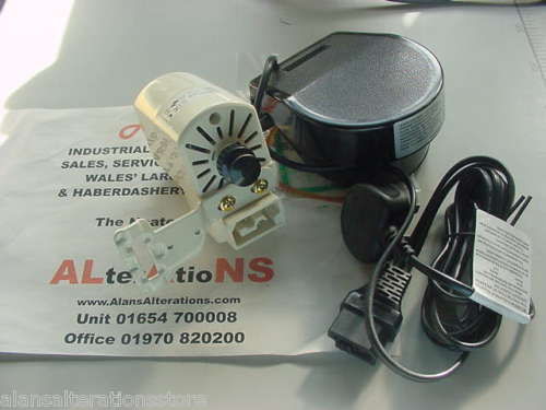 YDK Domestic sewing machine motor and pedal set ANTI CLOCKWISE ROTATION ...