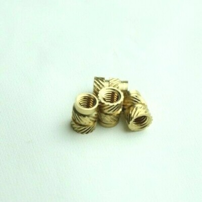 20 Pcs M4 x 8mm Knurled Brass Threaded Heat Set Inserts 3D Printing | eBay