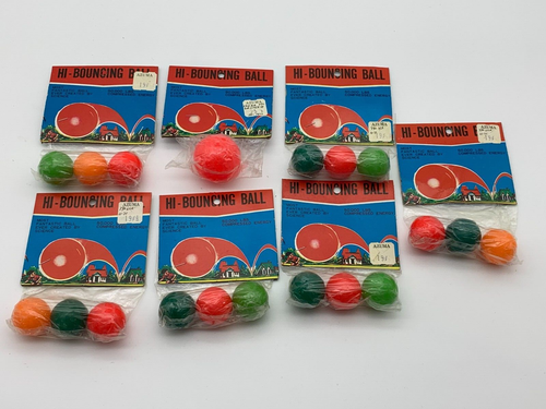 LOT OF 1960S VINTAGE HI-BOUNCING BALL IN ORIGINAL PACK JAPAN TOY | eBay