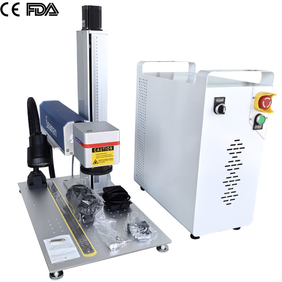 Raycus Metal Steel Fiber Laser Engraver 50W Electric Lifting Laser ...