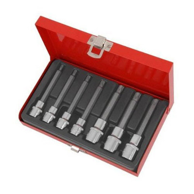 LONG REACH TORX SOCKET SET T20 T25 T30 T40 T45 T50 T55 Male Star Bits ...