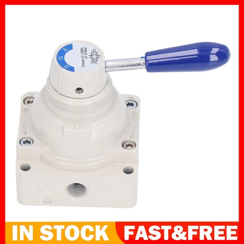 Pneumatic 2-Position Rotary Lever Valve 4-Way Air Flow Control Switch ...