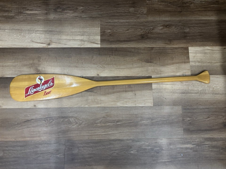 Jacob Leinenkugel’s Beer Advertising Boat Oars Sign Brewing Co Wood Bar ...