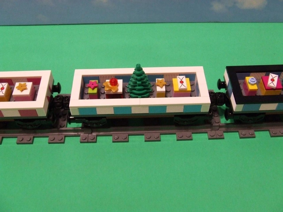 Lego Christmas Holiday Tree Train Built W/ New Lego Bricks ( MOC ) | eBay