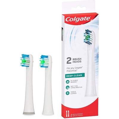 Colgate ProClinical 150 Battery Powered Electric Toothbrush Refills - 2 ...