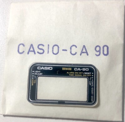 Nos New Casio CA-90 Plexi Verre Plastic Verre Vintage Montre Old Stock ...