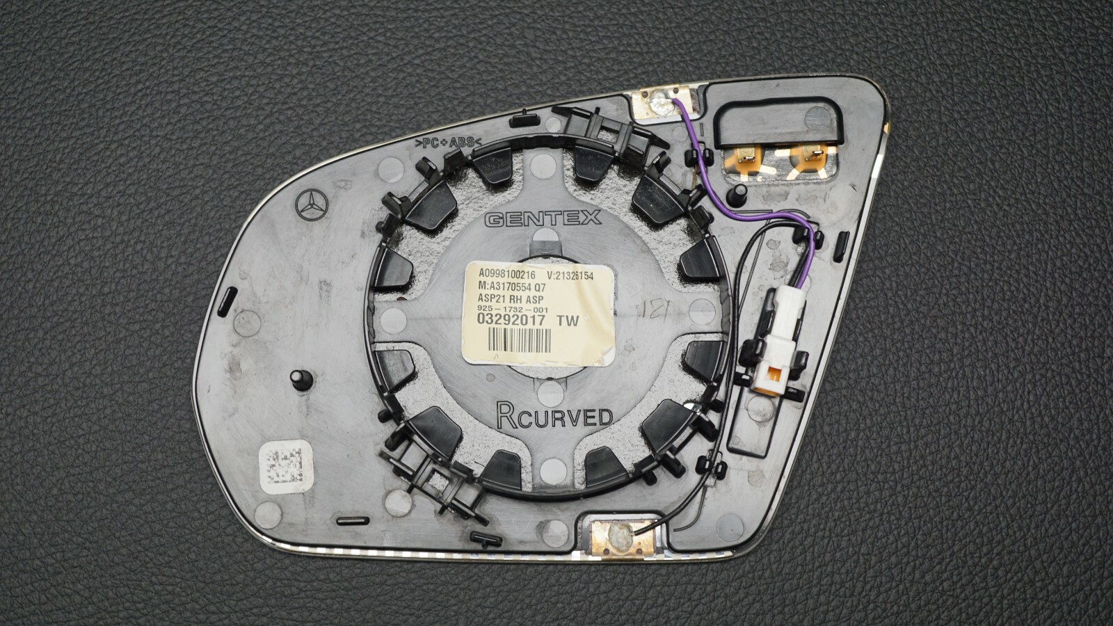 GENUINE MERCEDES W205 W253 W213 W222 RIGHT DRIVER MIRROR GLASS RHD ...