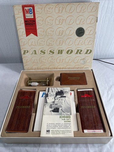 Vintage 1963 Milton Bradley Password Fine Edition Board Game Complete ...