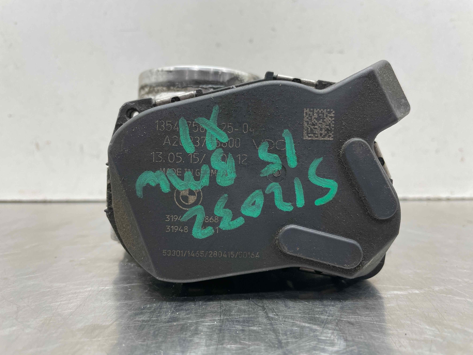 2015 Bmw X1 2.0l Xdrive Throttle Body Valve Assembly Oem 13547588625 12 ...