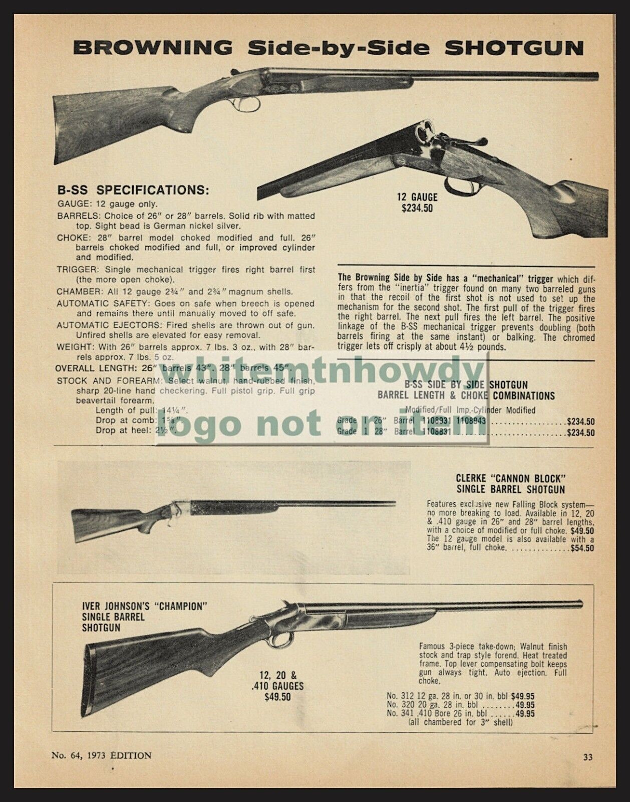Antique Iver Johnson Shotguns