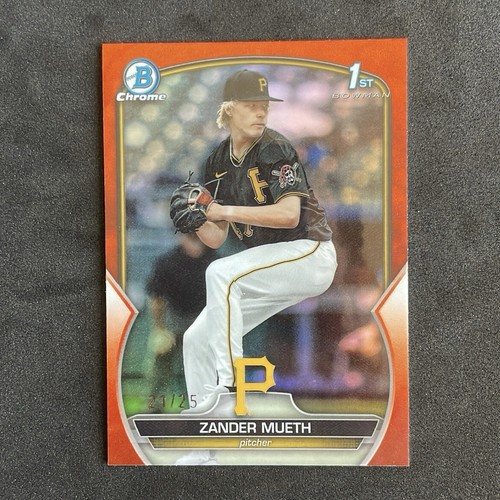 2023 Bowman Chrome Zander Mueth #BDC-131 Prospect - Orange 21/25 | eBay