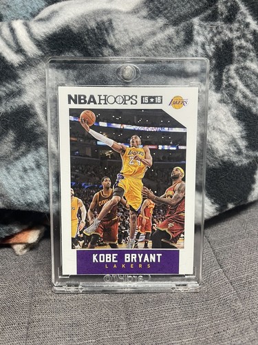 2015-16 NBA Hoops Kobe Bryant Card #172 Retirement Year with LeBron ...