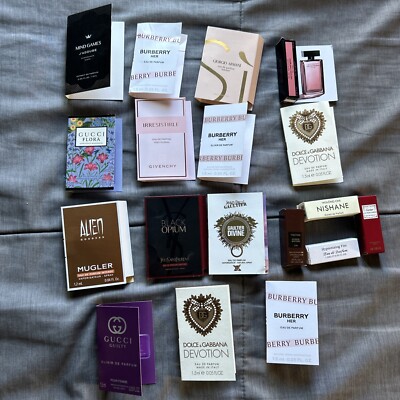 18 High End Perfume Sampler Designer Fragrance Samples Spray Vials for ...