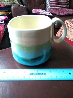 Studio Pottery, Totnes. Colourful Glaze Mug. 8cm Tall. Mark K. | eBay UK